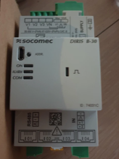 CENTRALE DE MESURE SOCOMEC DIRIS B-30 RS 485 Modbus + Affichage D-30 ...