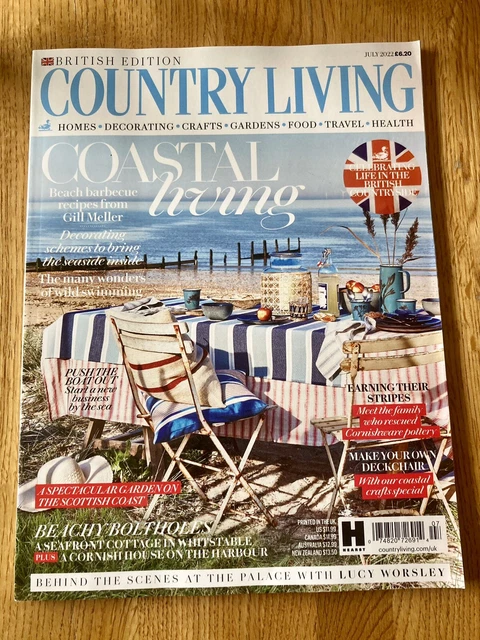 COUNTRY LIVING MAGAZINE | British Edition July 2022 | Coastal Living £9 ...