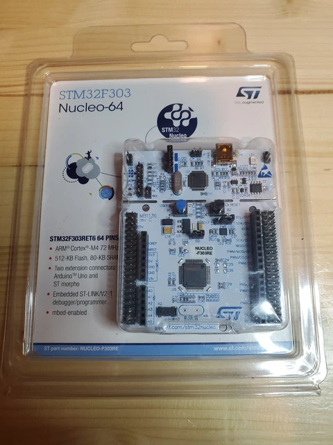 NUCLEO-F303RE DEV.KIT: STM32; STM32F303RET6 Debugger/programmatore incorporato EUR 34,05 ...