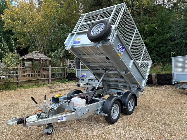 BRAND NEW IFOR Williams TT2515 Electric Tipper Trailer 8ft x 5ft Mesh ...