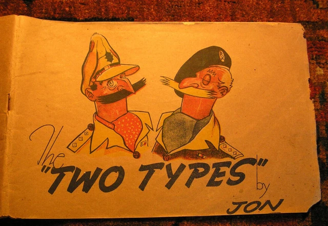 ?1944: 'TWO TYPES' By Jon. World War Two Cartoons. Uncommon. £15.00 ...