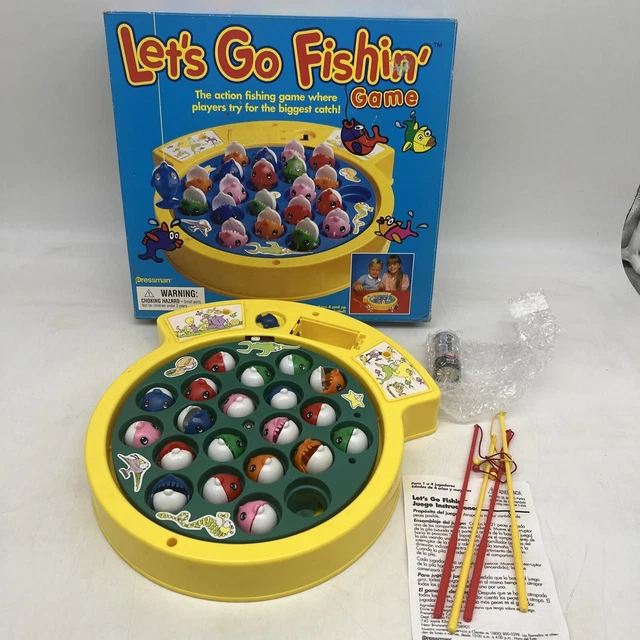 LETS GO FISHIN Game By Pressman The Original Fast Action Game $14.95 ...