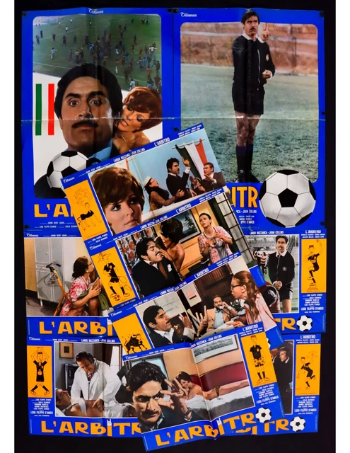 PHOTOBUSTES L'ARBITRE LANDO Buzzanca Joan Collins Luigi Filippo D'Amico ...