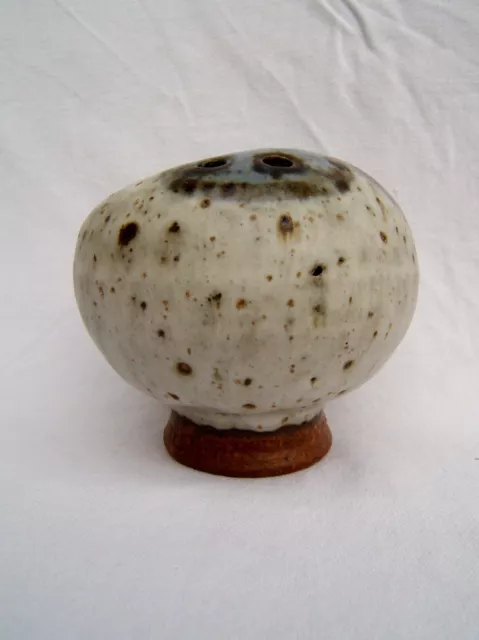 VASE GRÈS ÉMAILLÉ signée en creux d'un pied Danmark scandinave design ...