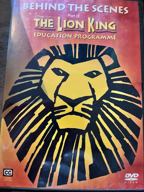 THE LION KING Education Programme Behind the Scenes DVD £4.95 - PicClick UK