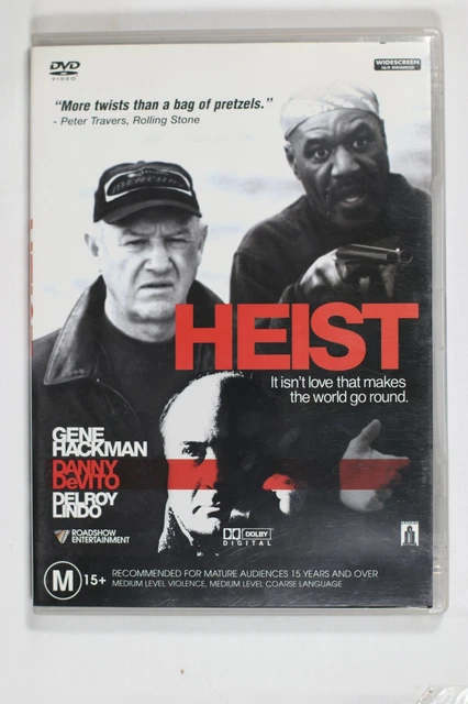HEIST (GENE HACKMAN, Danny DeVito, Delroy Lindo) - Reg 4 Like New (D732 ...