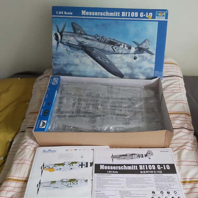 TRUMPETER 1/24 Messerschmitt Me BF 109 G-10 Model kit #TRU02409. New ...