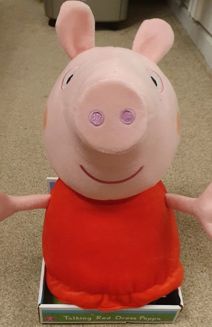 PEPPA PIG TALKING Red Dress Peppa £16.99 - PicClick UK