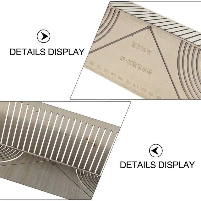 STAINLESS STEEL RULER for Square Tube Rounded Corners and Accurate ...