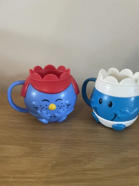 MCDONALDS MR MEN And Little Miss plastic Character Cups mr bump/ Miss ...