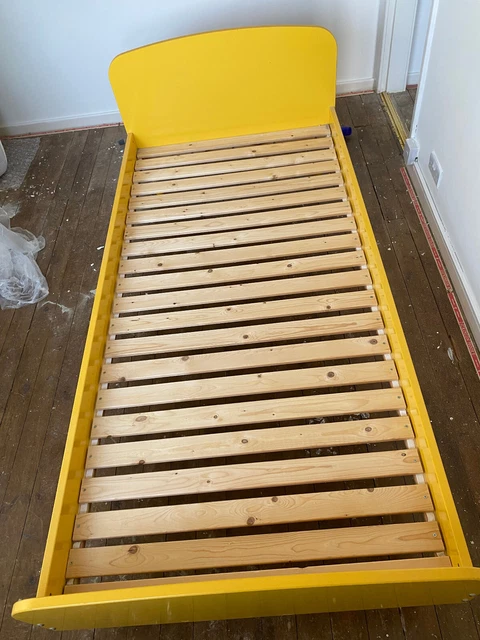 MODERN RETRO VINTAGE inspired yellow single bed frame by Danish brand ...