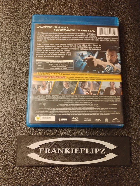 FASTER (BLU-RAY DISC, 2011, Canadian) Dwayne Johnson £3.21 - PicClick UK