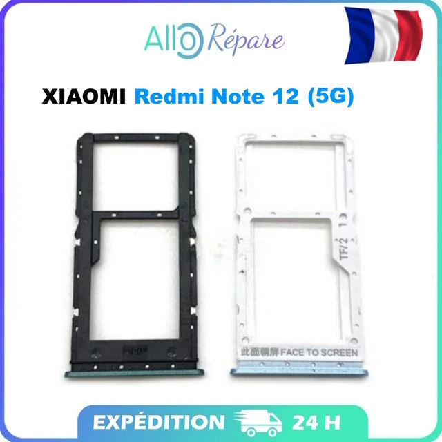 TIROIR CARTE SIM / Double SIM + Carte SD Pour Xiaomi Redmi Note 12 5G ...