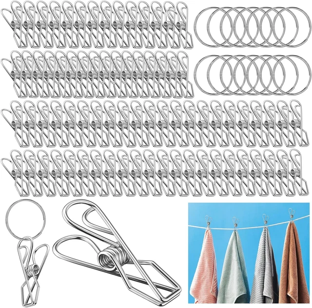 VEPEPE 70 PEZZI Mollette Da Bucato in Acciaio Inox,Mollette per ...