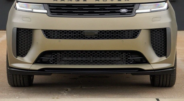 RANGE ROVER SPORT Sv L461 Satin Noir & Carbone Fibre Sergé Avant Bumper ...