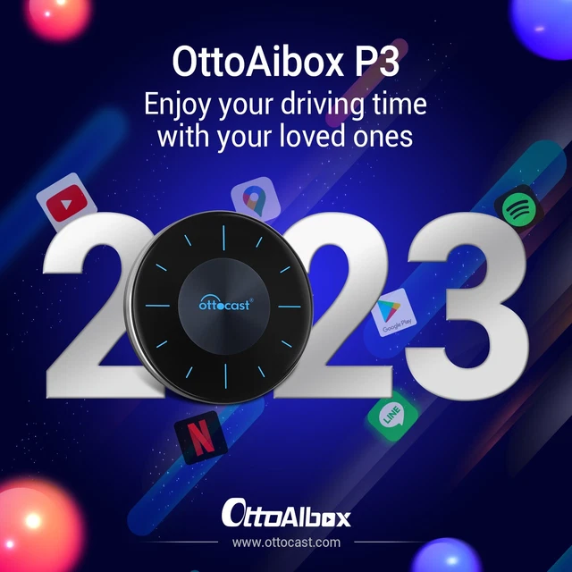 8+128G OTTOP3 CARPLAY AI Box Wireless Android Auto TV Box IPTV mini ...