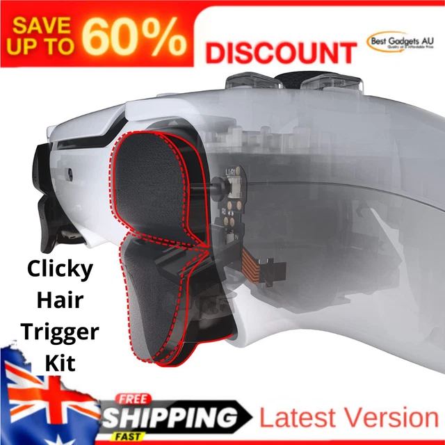 EXTREMERATE CLICKY HAIR Trigger Kit for PS5 Controller Shoulder Buttons ...