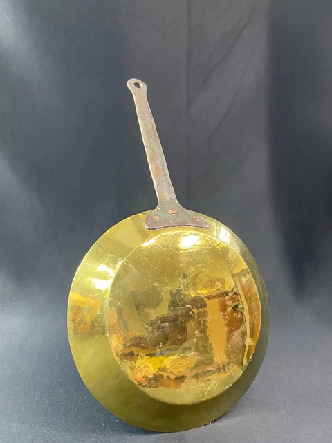 BRASS TINNED FRYING Pan Early 19th Century £108.13 - PicClick UK