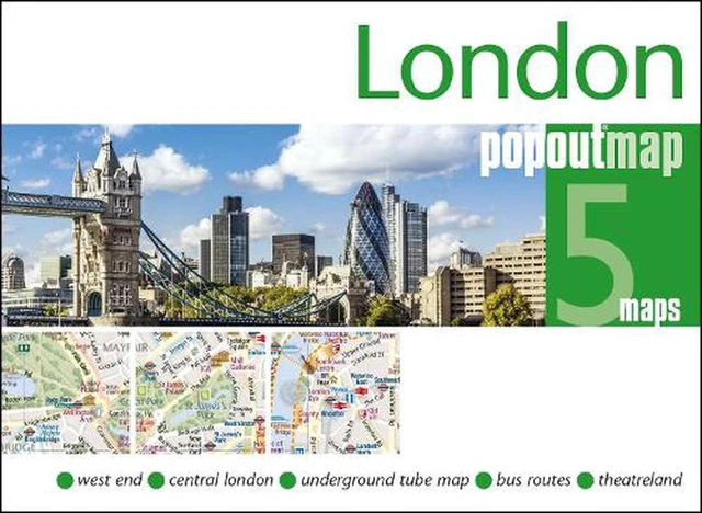 LONDON POPOUT MAP by PopOut Maps Folded Book £19.16 - PicClick UK