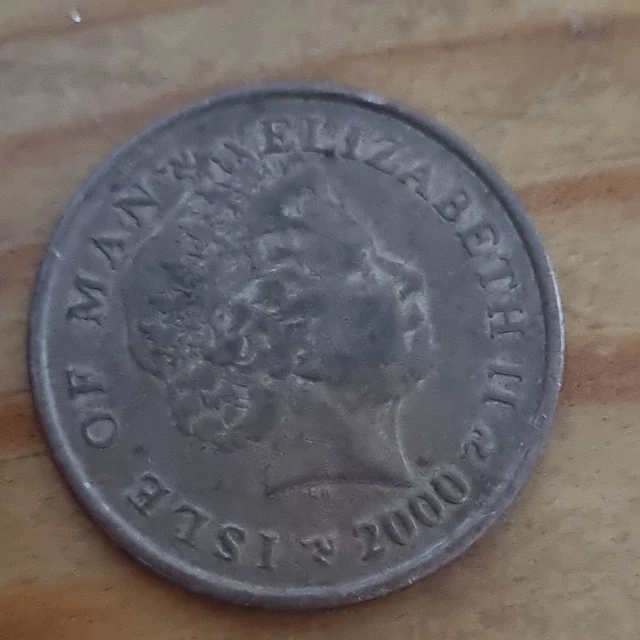 RARE 2P COIN Sailing Isle of Man Circulated IOM Manx Collectable ...