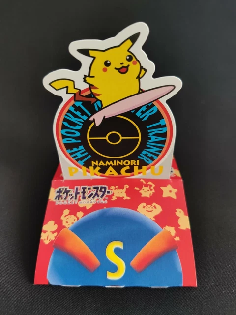 POKÉMON PRÉSENTOIR SLIDE Up Japanese Bandai 1998 Pikachu Surfeur ...