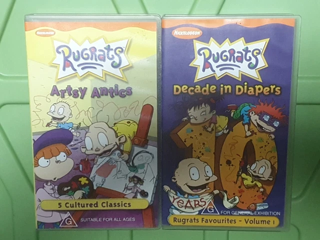 RUGRATS DRCADE IN Dipers & Artsy Antics Vhs X2 Watched Works Great £21. ...