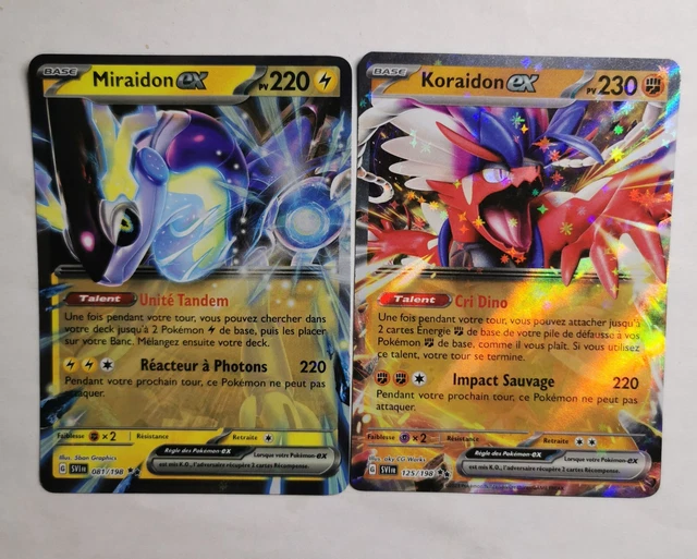 CARTE POKEMON - Miraidon ex - 081/198 - Koraidon 125/198 Écarlate et Violet EUR 5,00 - PicClick FR