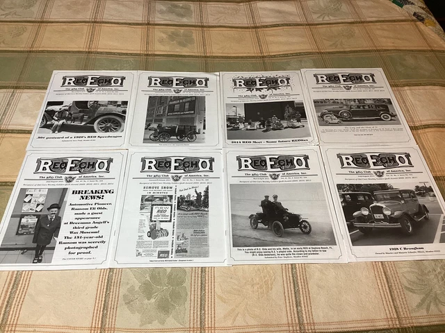 8 ISSUES OF Reo Echo The Reo Club of America Newsletter £13.50 ...
