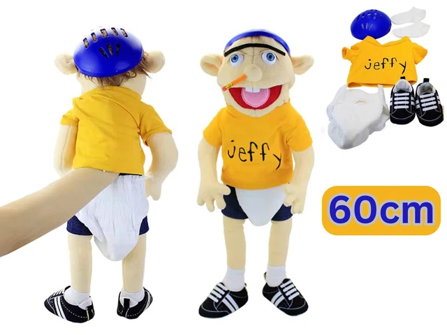 JEFFY HAT HAND Puppet Jeffy Plush Cosplay 60cm Toy Game Stuffed Doll ...