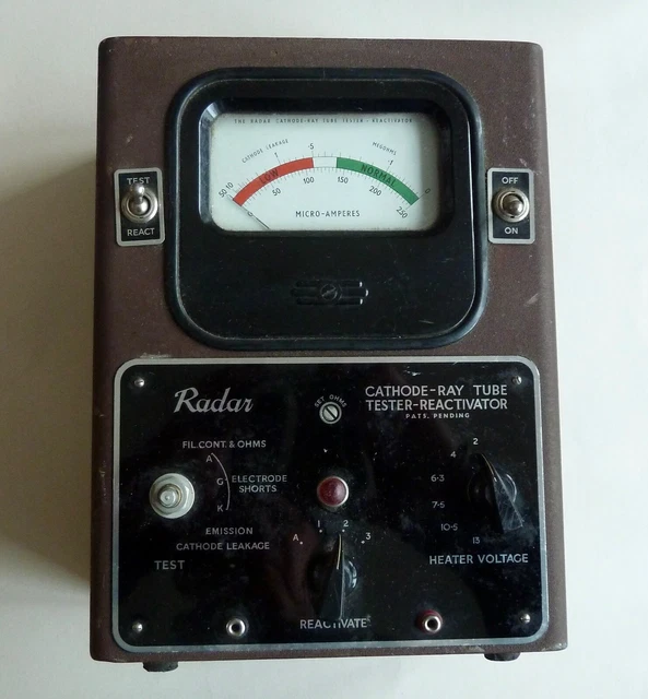 VINTAGE RADAR TT Cathode-Ray Tube Tester-Reactivator. Waveforms Ltd £77 ...
