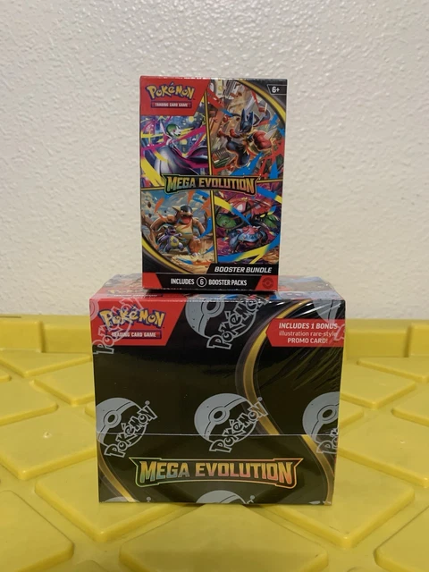 POKEMON TCG MEGA Evolution Enhanced Booster Box AND Booster Bundle (42 ...