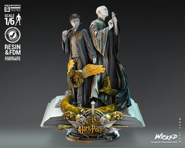 HARRY POTTER & Voldemort Diorama Resin 3d printed DIY model kit £79.99 ...