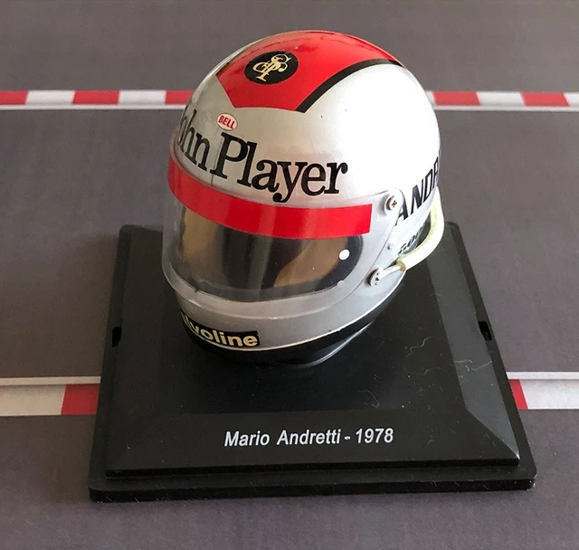 RARE NEW CASCO Helmet MARIO ANDRETTI 1978 LOTUS F1 SPARK 1:5 MIB no ...