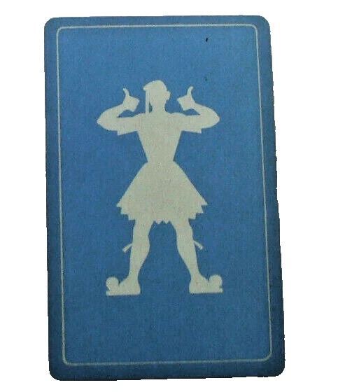 1 SINGLE GENUINE Vintage Swap Playing Card Jester Thumbs Up Ace Of ...