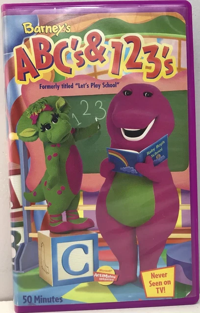 BARNEY FRIENDS ABC’S & 123’s VHS Video Tape BUY 2 GET 1 FREE! Let’s ...