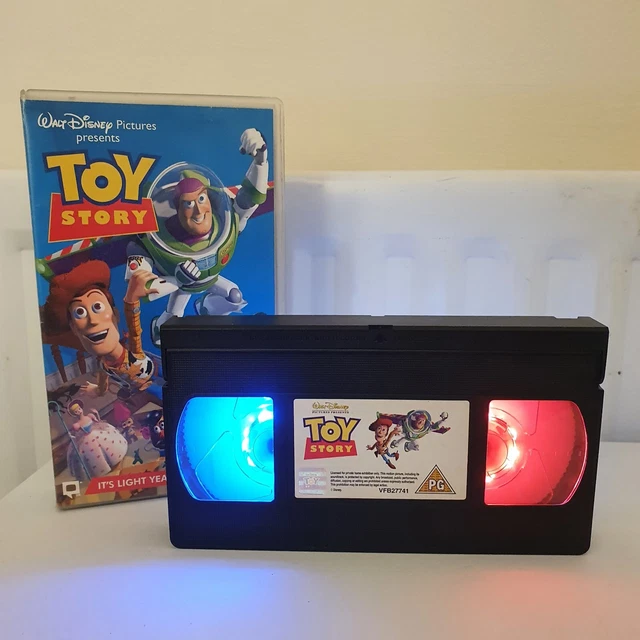 DISNEY PIXAR'S TOY Story LED VHS Tape Lamp Birthday Gift Present Retro ...