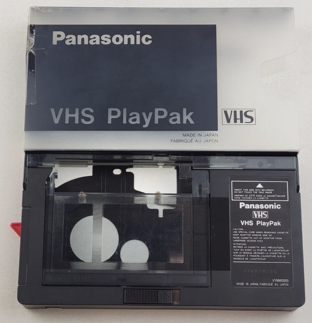 PANASONIC VYMW0009 VHS PlayPak Motorized VHS-C To VHS Converter Adapter ...