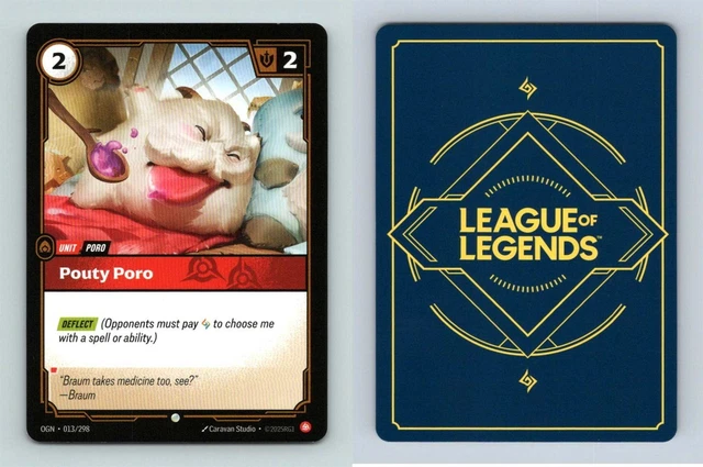 POUTY PORO 013/298 Origins Riftbound League of Legends 001008 £1.82 ...