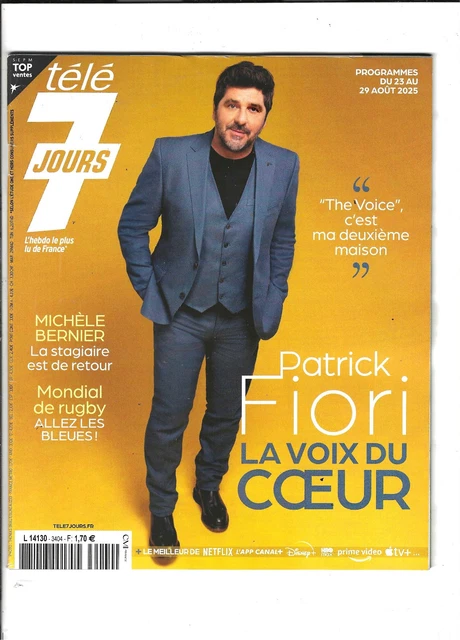 TELE 7 JOURS-23 AOUT 2025-Patrick FIORI/Michèle BERNIER/J.ARNAUD/E.MALAGRE/SPY EUR 9,99 ...