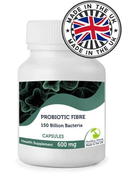 PROBIÓTICO FIBRA LACTOBACILLUS 150bln Complejo 600mg 180 Cápsulas Salud EUR 23,53 - PicClick FR