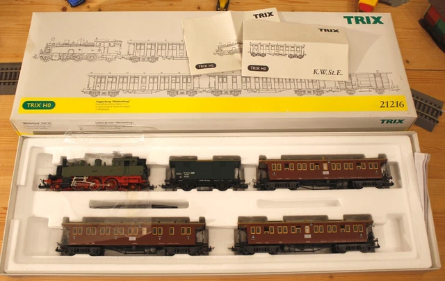 TRIX 21216 H0 DC Zugset “Württemberger” mit Dampflok T5, DSS, "NEU ...