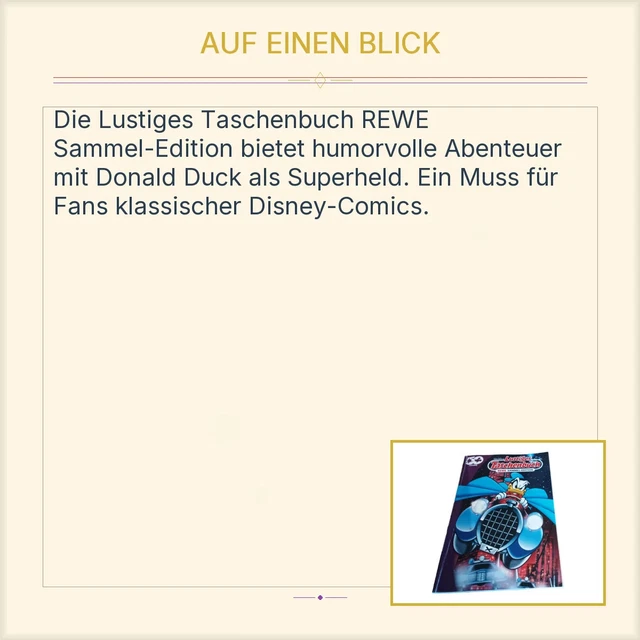 WALT DISNEY LTB REWE Edition Comic Superhelden Donald Duck Deutsch EUR ...