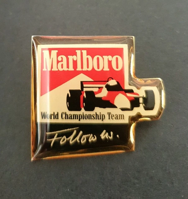 MARLBORO WORLD CHAMPIONSHIP FORMULA 1 F1 Enamel Lapel Souvenir Pin ...