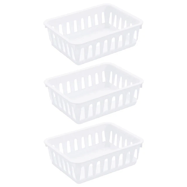 STERILITE MINI STORAGE Tray Bin Basket Organizer Plastic 1605 New White ...