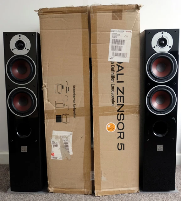 DALI ZENSOR 5 Floor Standing Speakers-Black in Excellent condition. £ ...