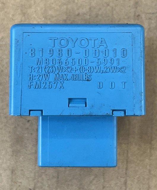 TOYOTA HAZARD / Indicator Relay Denso 8 Pin Relay 81980-0D010 genuine ...