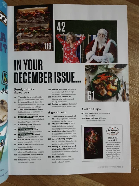 WAITROSE FOOD MAGAZINE - December 2023 - Good Times £0.99 - PicClick UK