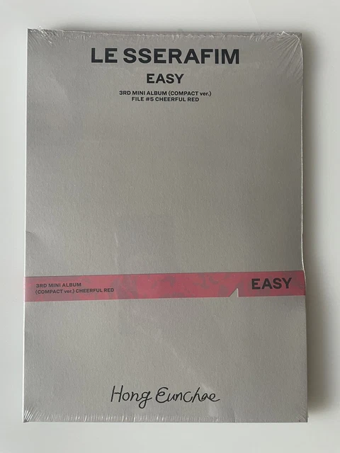 LE SSERAFIM EASY Compact Album - Eunchae Cheerful Red SEALED EUR 17,48 ...