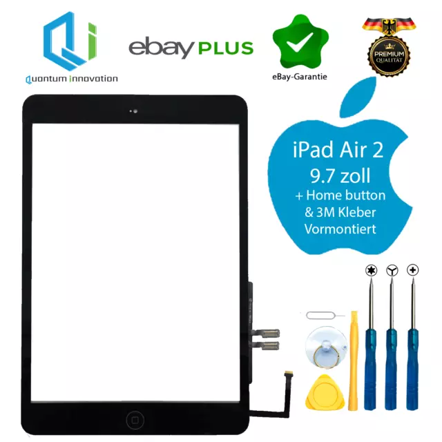 APPLE IPAD 6 Gen 2018 Display Glas Touchscreen 9.7 Zoll A1893 A1954 ...