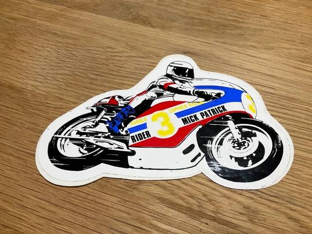RARE ORIGINAL VINTAGE Mick Patrick Harold Coppock Racing decal sticker ...